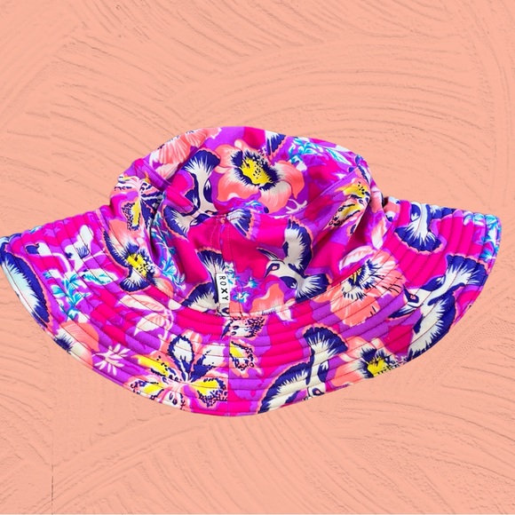 Roxy | Accessories | Roxy Floral Sun Hat Size 24 Girls | Poshmark